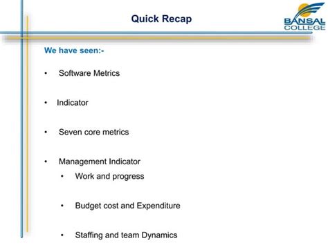 Lecture Software Metrics Unit Pptx