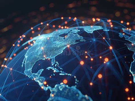 Abstract Tech Earth Globalization Stock Image Image Of Shape Modern