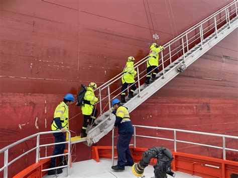 Fire And Rescue HAZMAT Crews Complete Dangerous Substance Exercise On Bulk Tanker Port