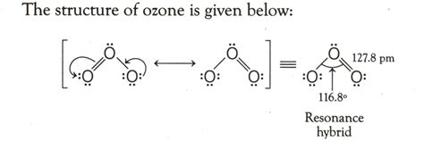 Draw The Resonating Structure Of Ozone