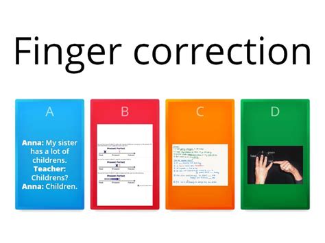 Error Correction Quiz