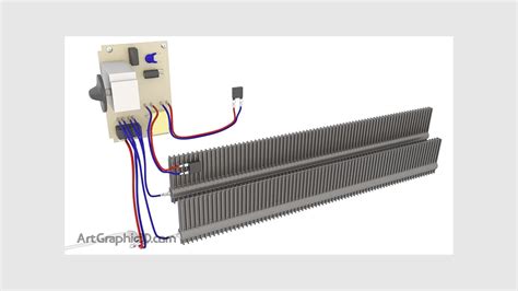 Electric Radiator Convection Heater Digram Inside 3d Model Download