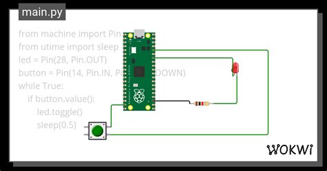 Toggle Led Using Button Wokwi ESP STM Arduino Simulator Toggle Led Using Button Wokwi ESP STM Arduino Simulator