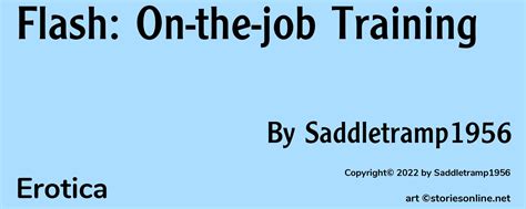 Flash On The Job Training Erotica Sex Story