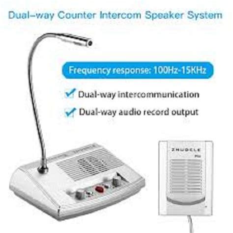 Window Intercom Microphone For Bank Post Hospital Company Bd