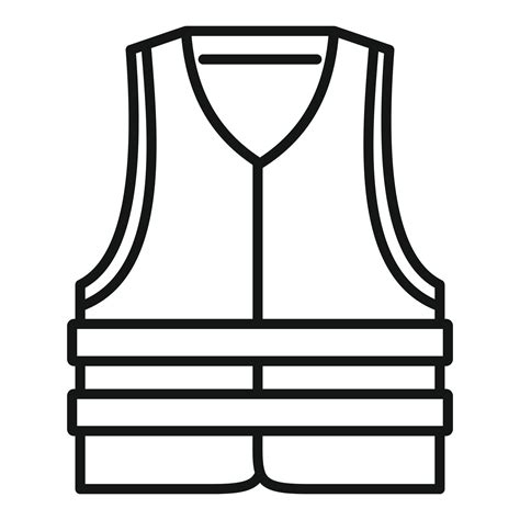 Industrial Climber Vest Icon Outline Style 14528800 Vector Art At Vecteezy