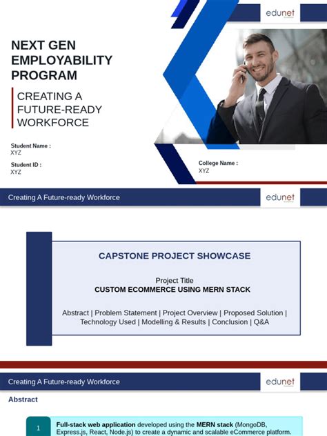 Project Ppt Mern Ecommerce Pdf Software Development Computing