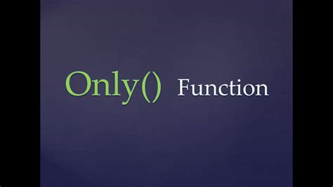 Qlikview Tutorials Qlikview Expressions Qlikview Only Function