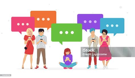 메시지에 대 한 채팅 연설 거품 통신 및 공유 밈 평면 벡터 일러스트 레이 션 교육에 대한 스톡 벡터 아트 및 기타 이미지 교육 챗봇 Brand Name Online