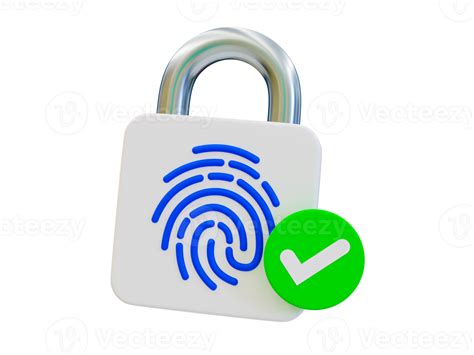 3d Minimal Fingerprint Security System Identity Verification Secure
