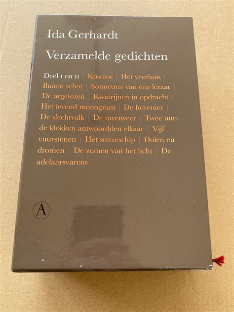 Ida Gerhardt Box Verzamelde Gedichten Deel I And Ii Nieuwstaat