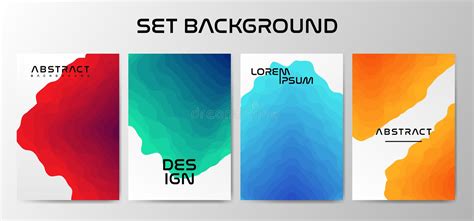 Colorful Abstract Shape Design Background Templates Stock Vector Illustration Of Abstract