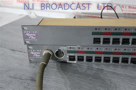 Clearcom Matrix Plus Intercom Panel Ics With Expansion Xpl N I Broadcast Ltd