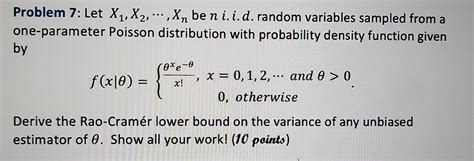 solved problem 7 let x1 x2 ⋯ xn be n i i d random