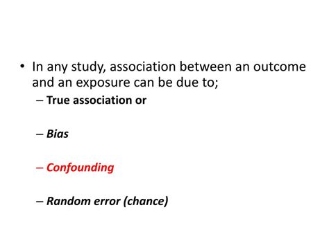 Ppt Bias Confounding And Effect Modification Powerpoint Presentation Id 2836885