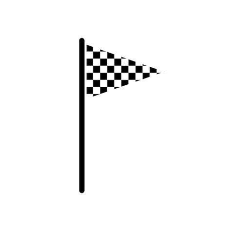 Triangle Checkered Flag