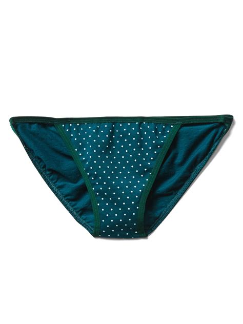 Stretch Cotton String Bikini Gap