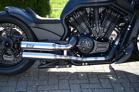 Exhaust System V Rod Low Exit Stainless Steel Outline Vr 5102 1