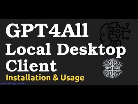GPT4all Local Desktop Client How To Install And Usage YouTube