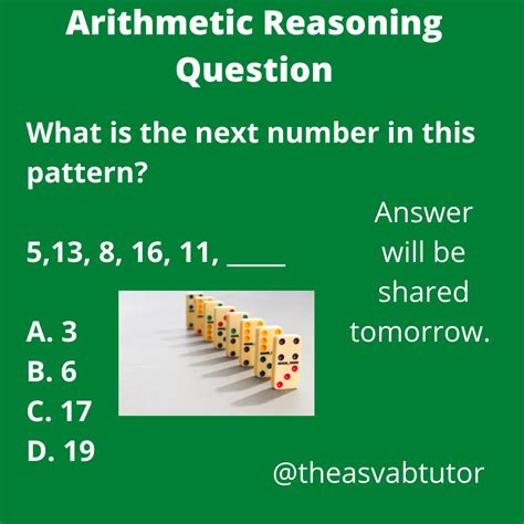 The Asvab Tutor Presents A Question On Patterns And Sequences The Asvab Tutor