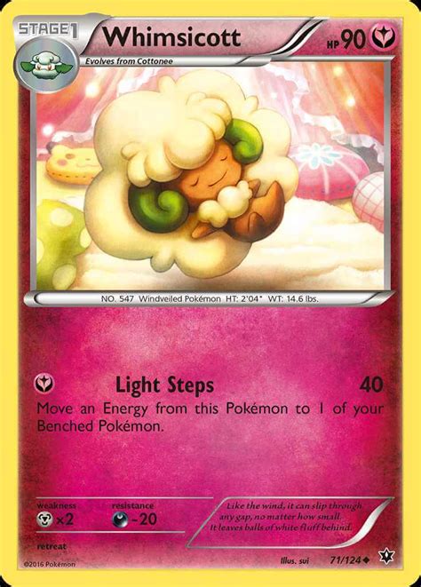 Whimsicott Xy10 71 Pokémon Card Database Pokemoncard
