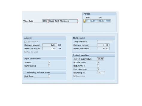 Solved Valuation Of Wage Type Sap Community