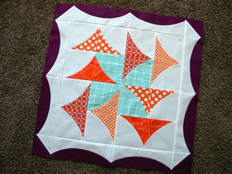 Sew Kind Of Wonderful Curve It Up Block Border Tutorial