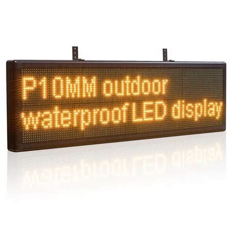 Wall Mounted Single Color Scrolling Led Display Board Refresh Rate High At Sq Ft In
