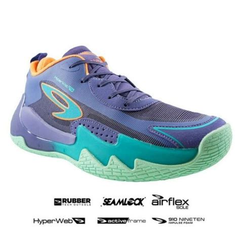 Promo 910 Nineten Nakami Flow Sepatu Training Dan Basket Ungu Biru