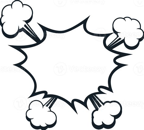 Comic Speech Bubbles Isolated Illustration 22443385 Png