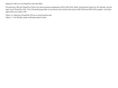 Deploying Vms Onto Powerflex Csvs Implementation Guide Consuming