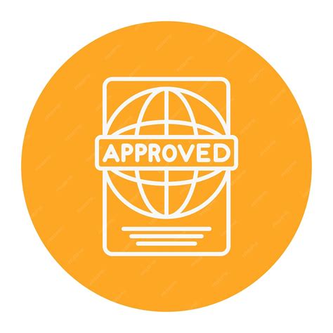 Premium Vector Passport Approved Vector Illustration
