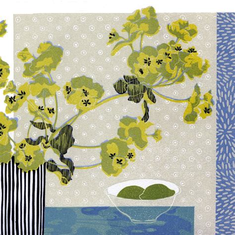 On My Kitchen Table Janet Dickson Printmaker