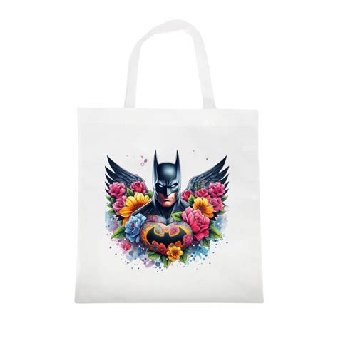 Watercolor Bat Tote Bag Superhero Savvy