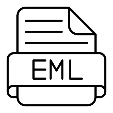 Premium Vector Eml Icon