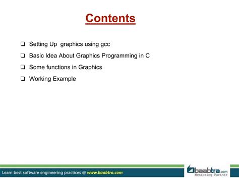 Introduction To Graphics Programming In C Pptx