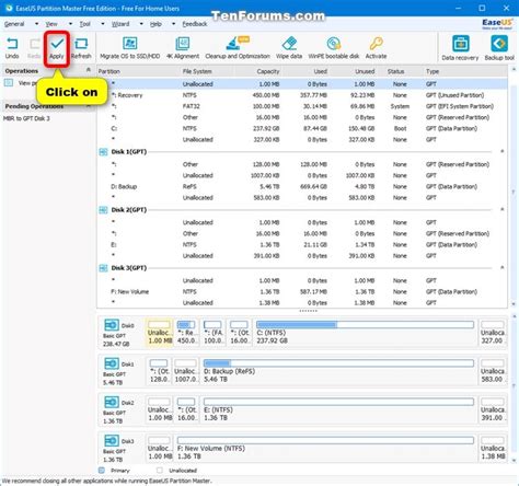Convert Mbr Disk To Gpt Disk In Windows 10 Tutorials