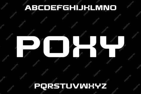 Premium Vector Futuristic Bold Display Font Vector