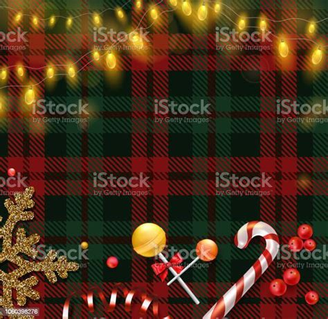 크리스마스와 새 해 배경 체크 무늬 패턴 사탕 및 장식적인 손전등 0명에 대한 스톡 벡터 아트 및 기타 이미지 0명 공휴일 디자인 Istock