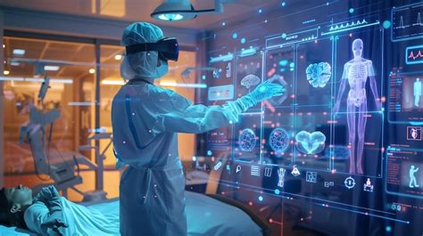 Virtual Reality Examination Of Patient Using Haptic Gloves And Holographic Medical Interface