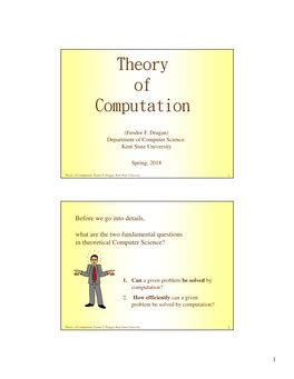 Introduction To The Theory Of Computation Second Edition DocsLib