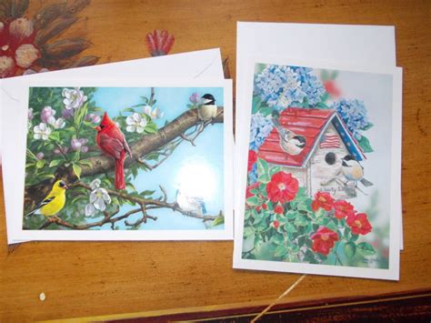 Free 2 Bird Note Cards Blank Inside With Envelopes Office Supplies