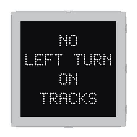 No Right Turn Led Blank Out Lane Control Fhwa Mutcd Sign R3 1 Led