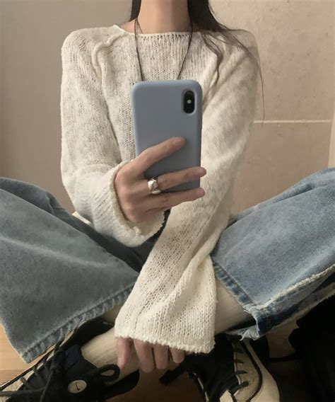 제니 나그랑 긴팔 니트 3color 에이블리