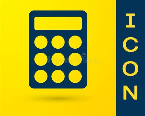 Blue Password Protection And Safety Access Icon Isolated On Yellow