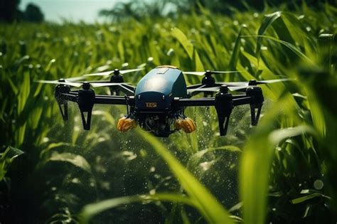 Precision Agriculture Drone Fertilizing A Field Advanced Technology In