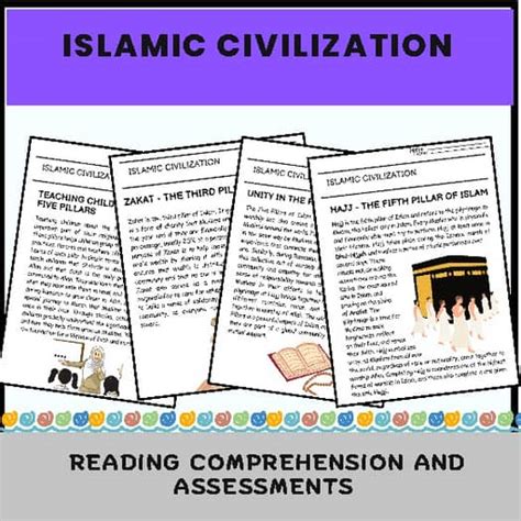 Islamic Civilization Worksheet For Grades 3 7 Comprehension Mcqs