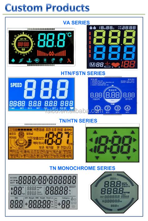Custom Dot Matrix FSTN LCM Display Module X Pixels Graphic COG LCD Module