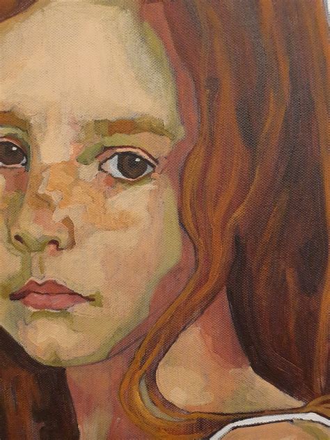 Proantic Ritratto Giovane Ragazza Olio Su Tela