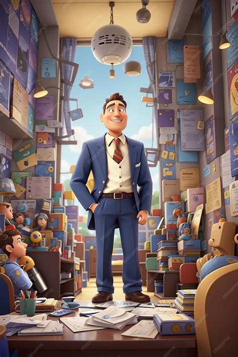 Premium Photo Cartoon Capitalist The Animated Business Odyssey